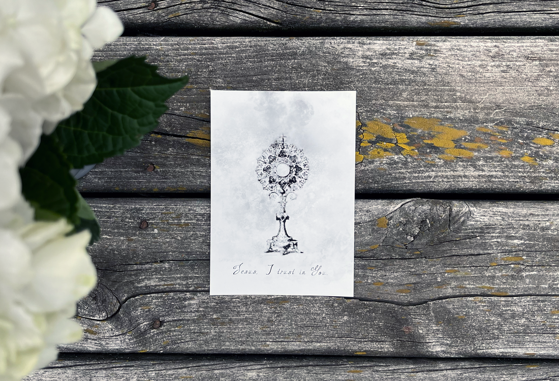Holy Eucharist Print | Monstrance | Divine Mercy | Catholic | Catholic ...